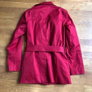 GAP | Jackets & Coats | Cherry Red Gap Trench Coat | Poshmark